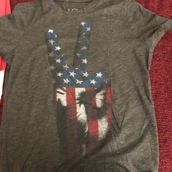 L.O.L. Vintage | Tops | Patriotic Peace Sign T Shirt | Poshmark
